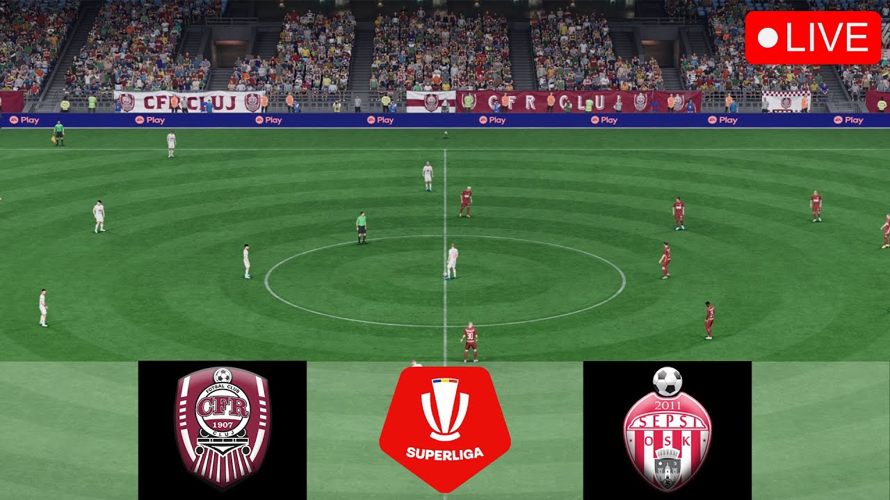 CFR Cluj vs Sepsi OSK LIVE | Superliga Romania - YouTube