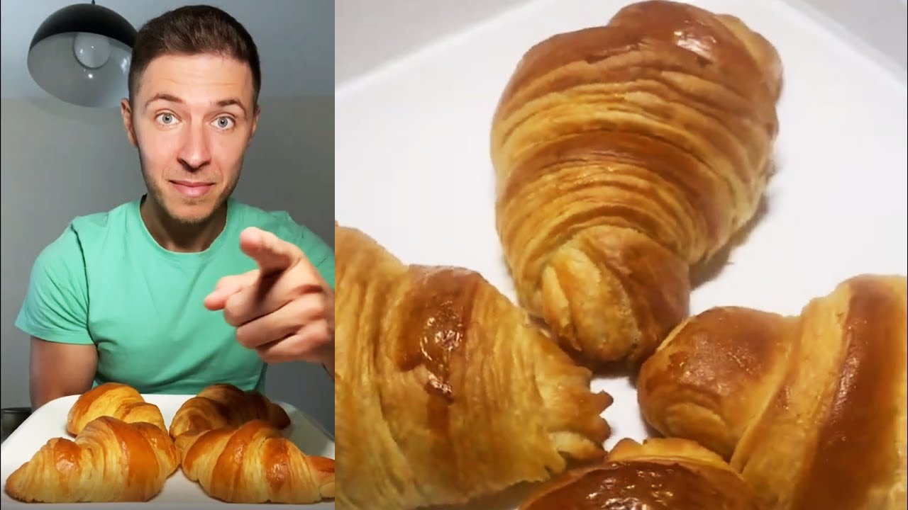 CROISSANT CU UNT PENTRU TINE!RETETA CLASICA FRANCEZA! #CROISSANTCUUNT # ...