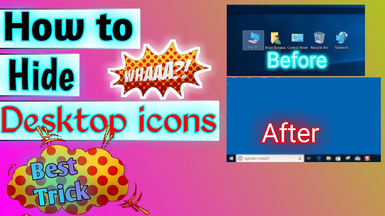 How To Hide Desktop Icons Very Easy Way YouTube How To Hide Desktop Icons Very Easy Way YouTube