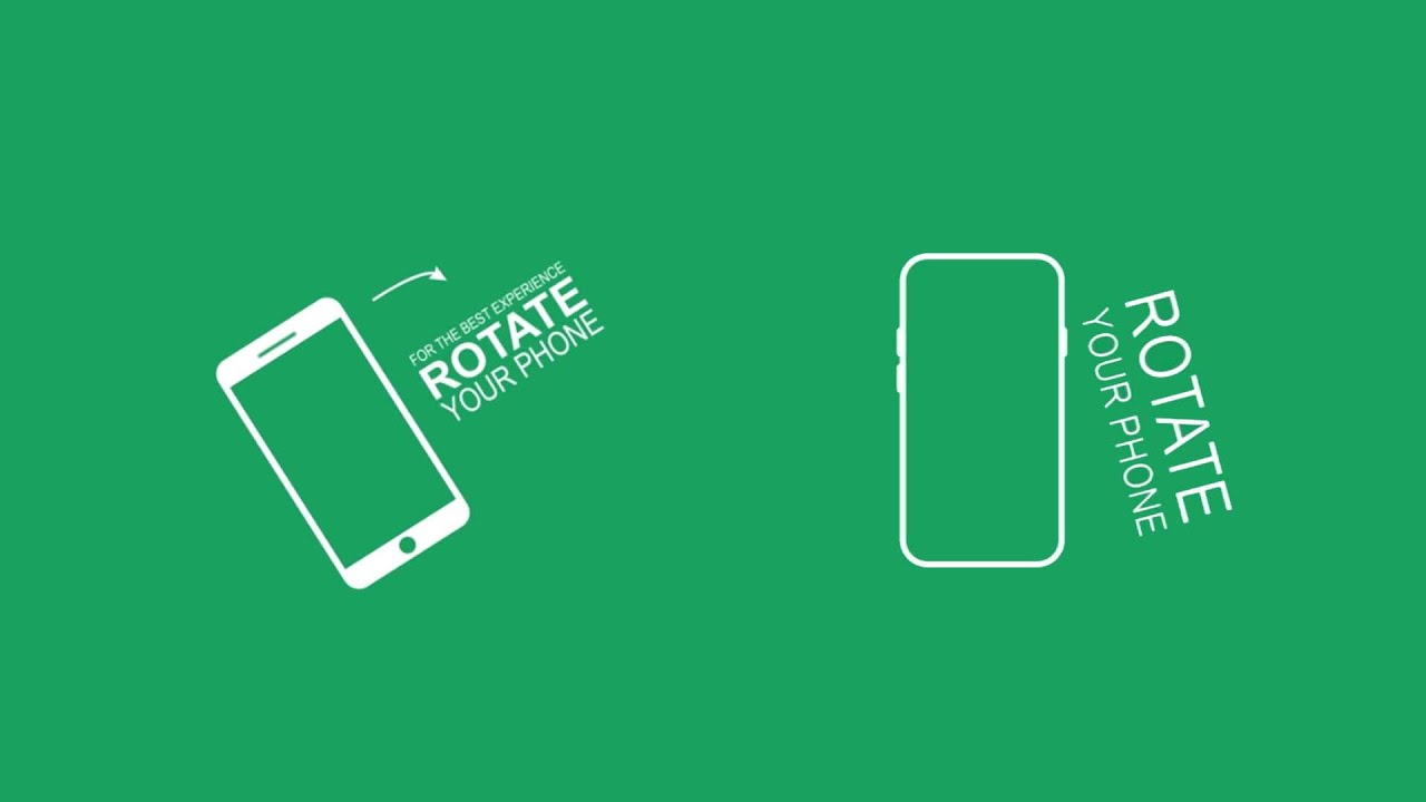 ROTATE YOUR DEVICE green screen animation - YouTube