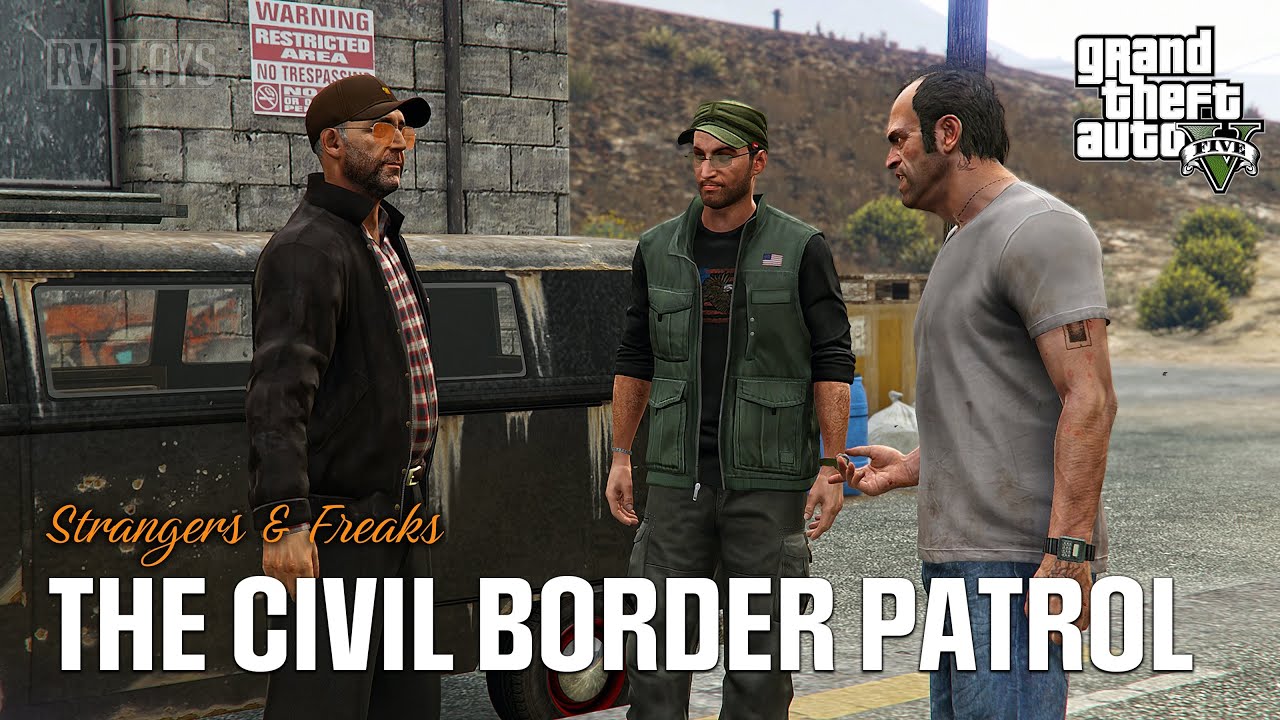 Grand Theft Auto V : The Civil Border Patrol (PS5 Gameplay) - YouTube