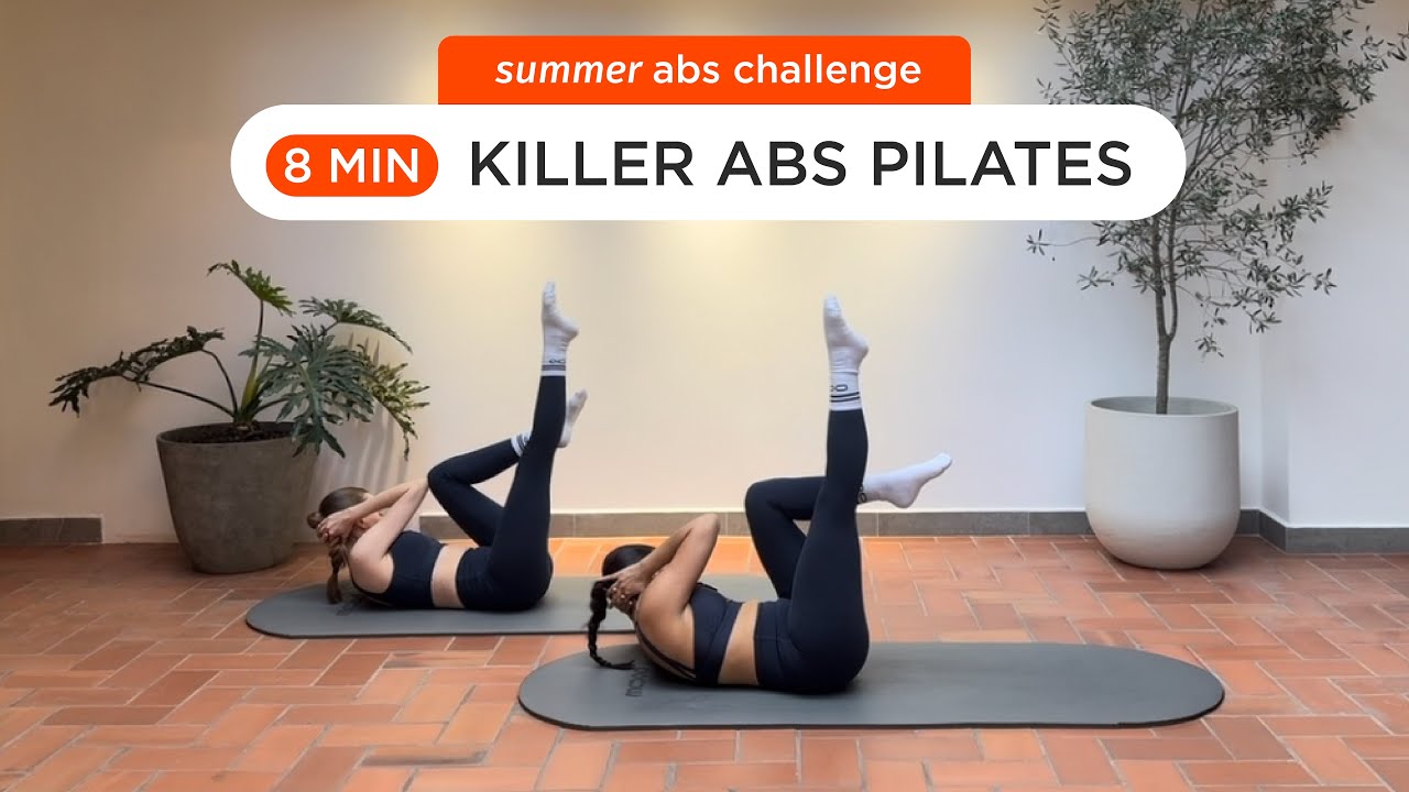 8 MINUTOS KILLER ABS PILATES | Summer Abs Challenge (SAC) | DAY 4/7 ...