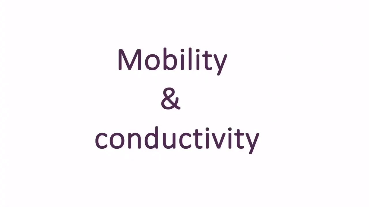 Mobility & conductivity for metals and semiconductor - YouTube
