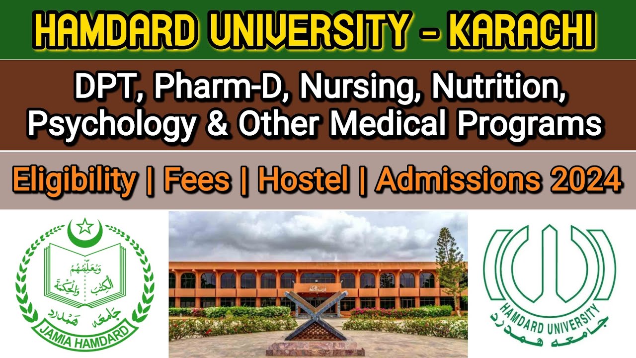 Hamdard University, Karachi | All Medical Programs | Fees, Eligibility ...