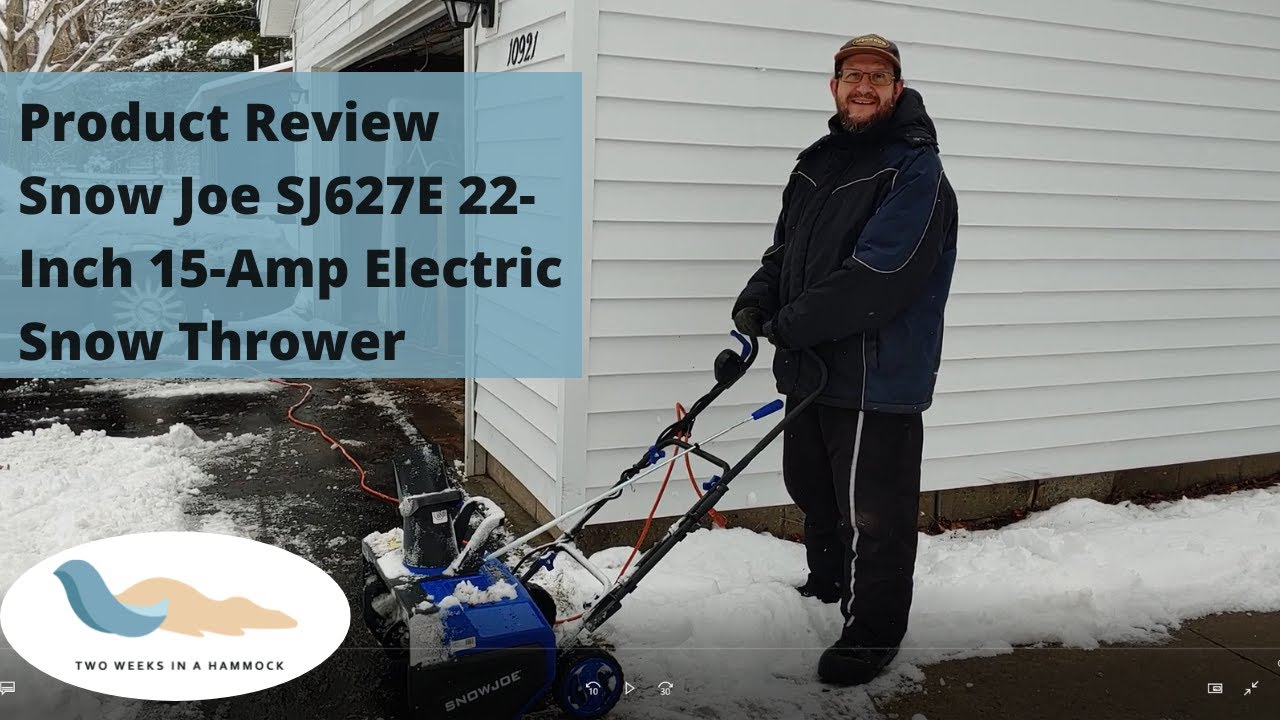 Snowblower Product Review: Snow Joe SJ627E 22-Inch 15-Amp Electric Snow ...