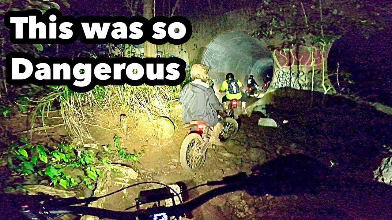 Surron Night Trail Riding - YouTube