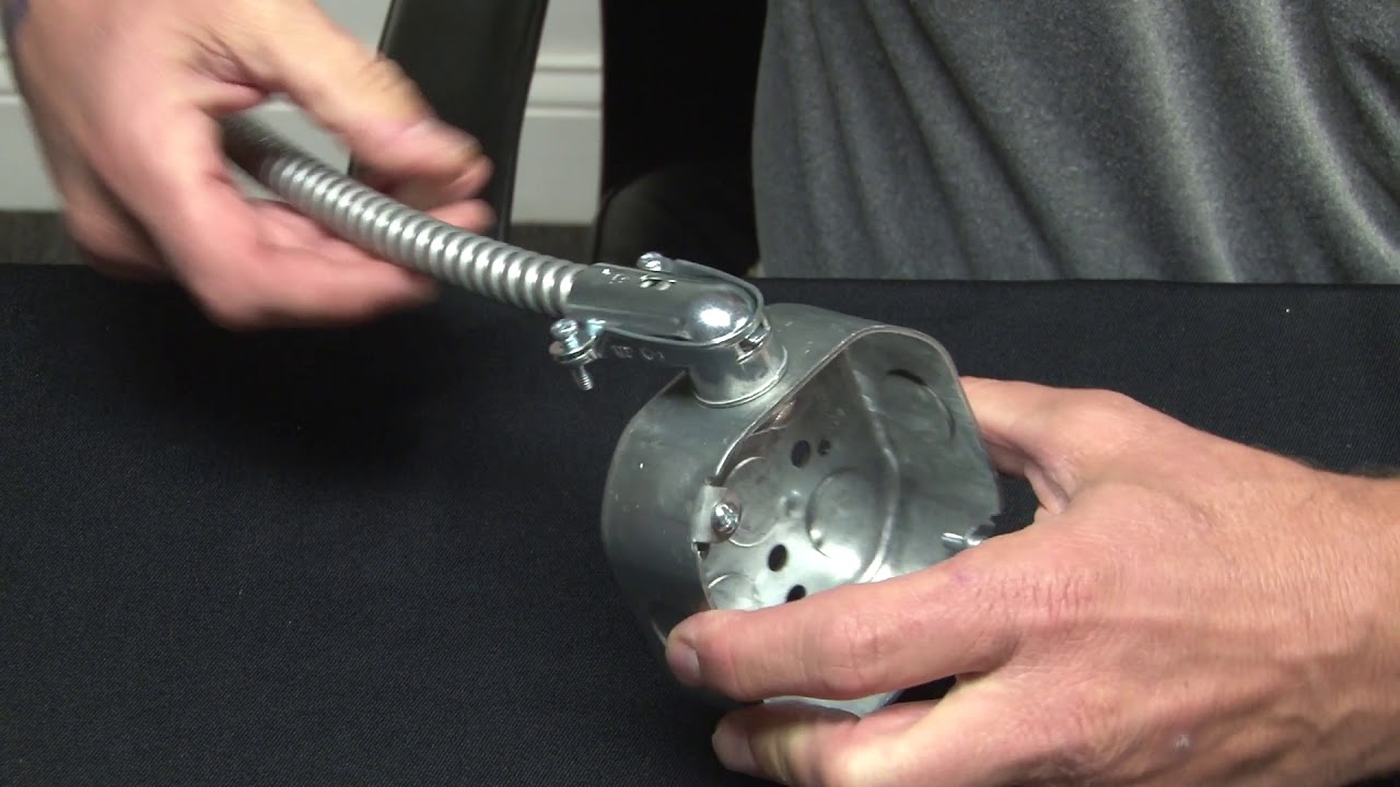 4 in. 90 Degree Squeeze Connector for Flexible Metal Conduit - YouTube