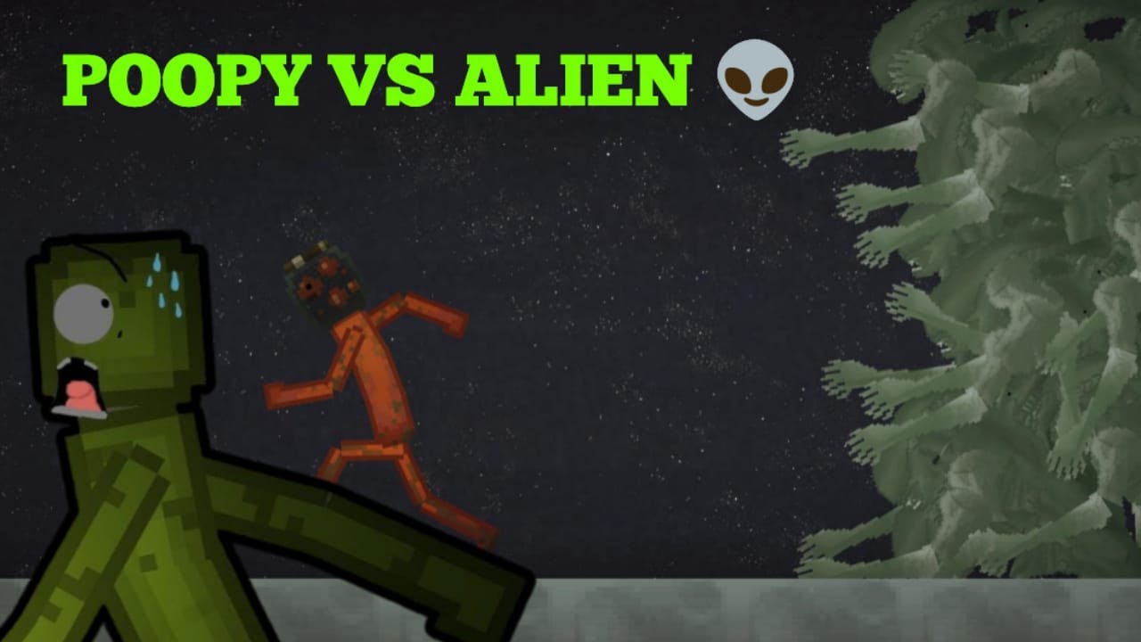 POOPY VS ALIEN | MELON PLAYGROUND 22.5 - YouTube