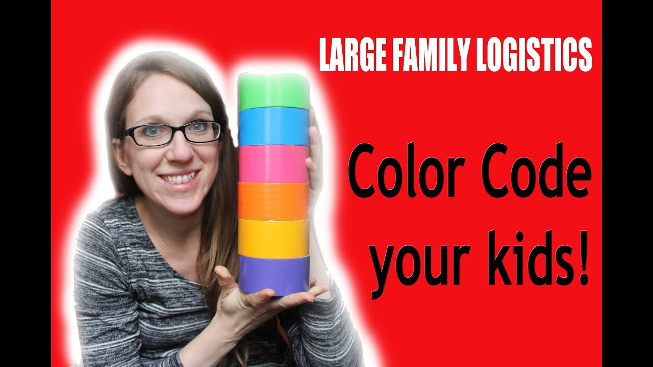 Large Family Organization Tip: COLOR CODING KIDS - YouTube