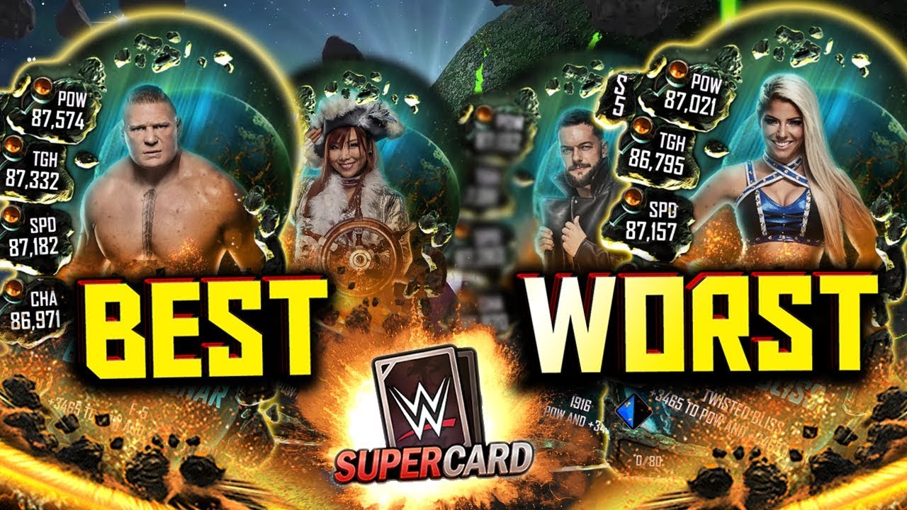 The Best and Worst Cataclysm Cards in WWE SuperCard! - YouTube