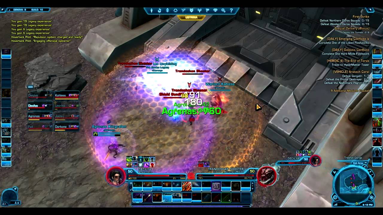 SWTOR - Heresy vs. Firebrand & Stormcaller HM 8 Man - YouTube