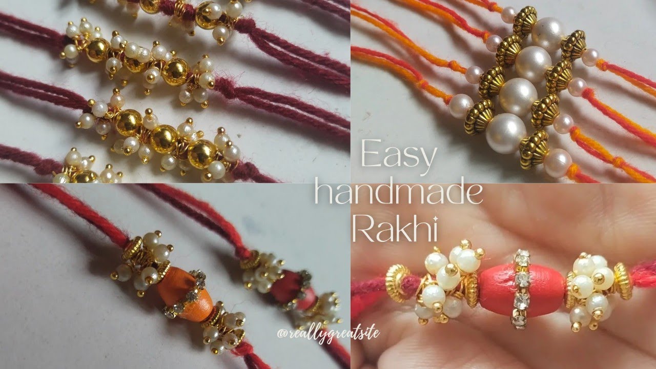 trendy Rakhi || easy making rakhi || DIY rakhi || how to make simple ...