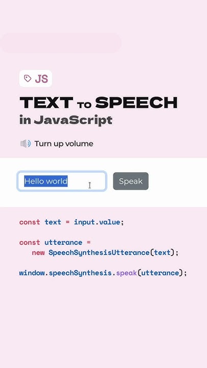 The WebSpeech API is a JavaScript API you can use in the client side to ... The WebSpeech API is a JavaScript API you can use in the client side to ...