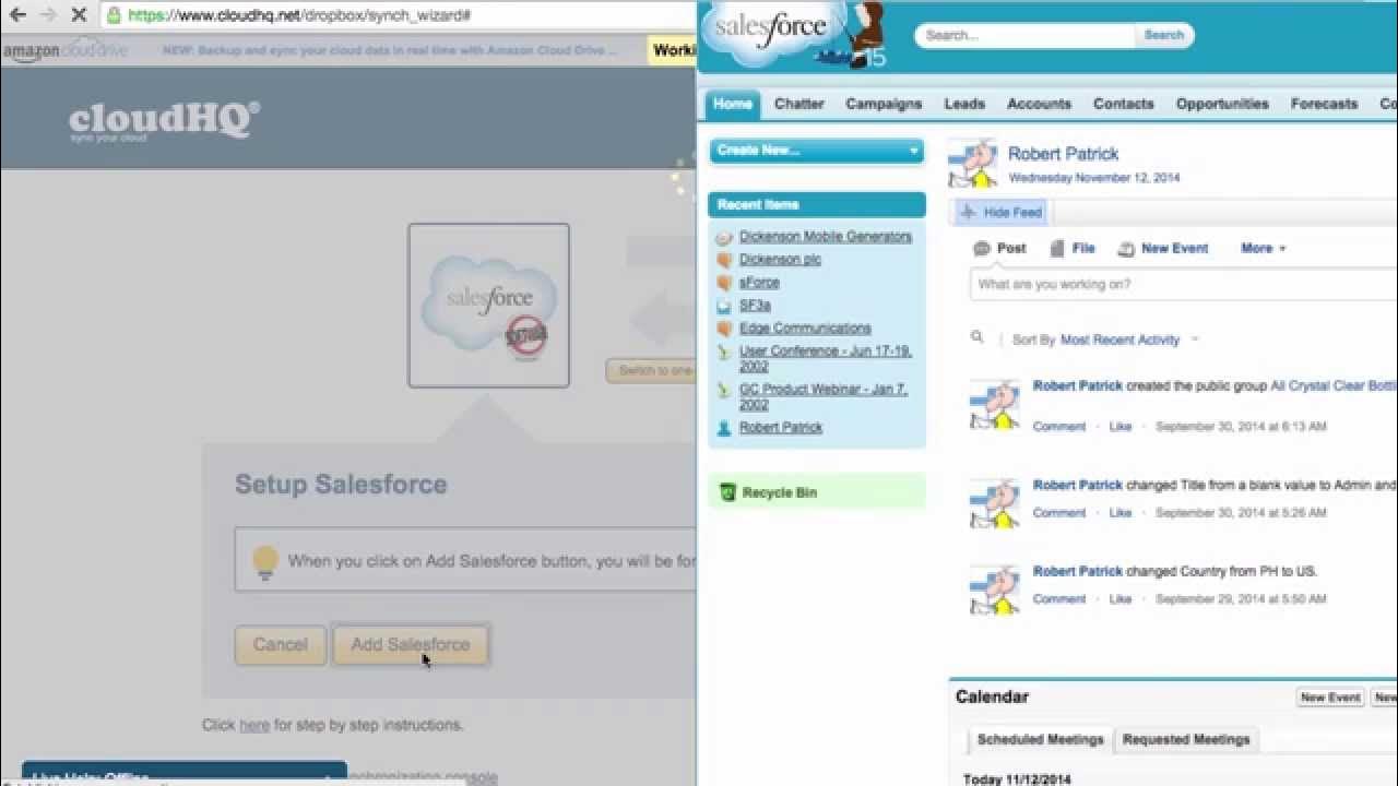 How to Easily Sync Salesforce to Dropbox with cloudHQ - YouTube
