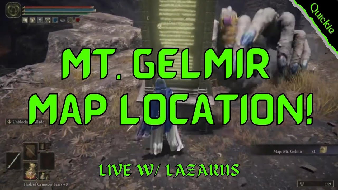Mt. Gemir Map Location | Elden Ring Quickie | Live w/ Lazarus - YouTube