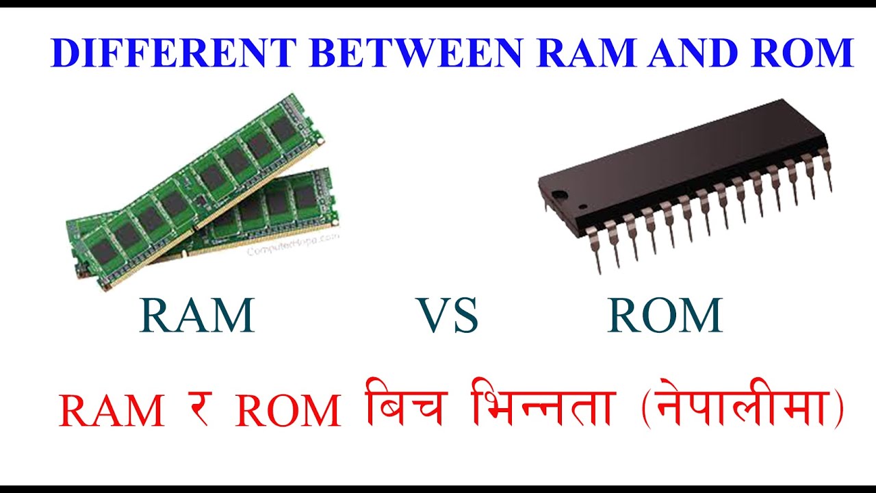 Difference Between RAM and ROM in Nepali | RAM र ROM बिचको भिन्नता ...
