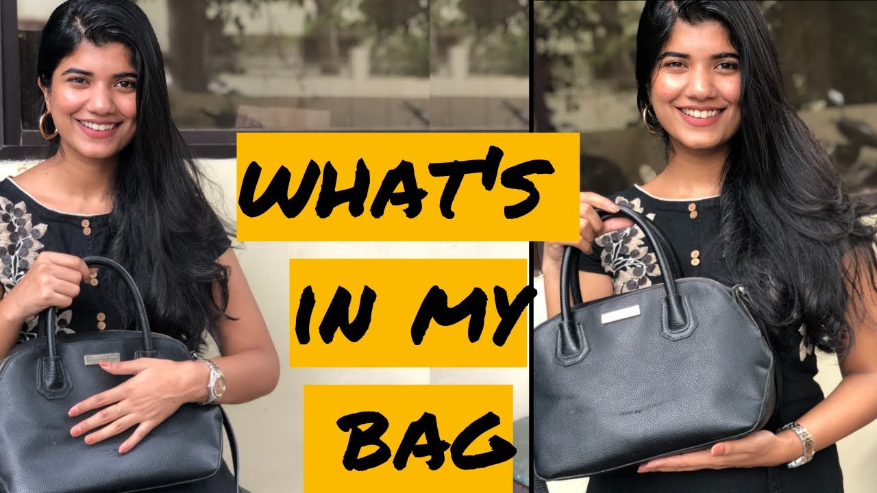 WHAT'S IN MY BAG |The typical cliche video :p| RIYA THOMAS| - YouTube
