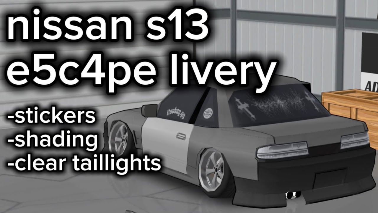 e5c4pe nissan S13 FR legends livery (free codes) - YouTube