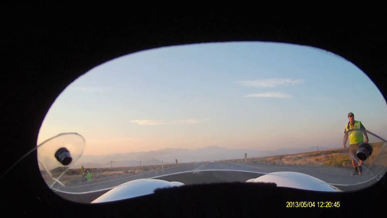 From the drivers perspective 58.2 Mph at the World Human Powered ...