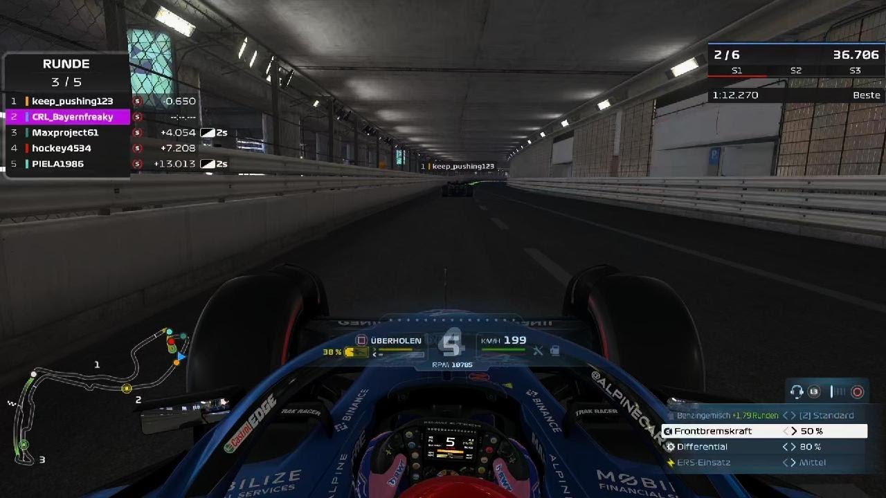 F1 22_Monaco Turn 1 Round the Outside - YouTube