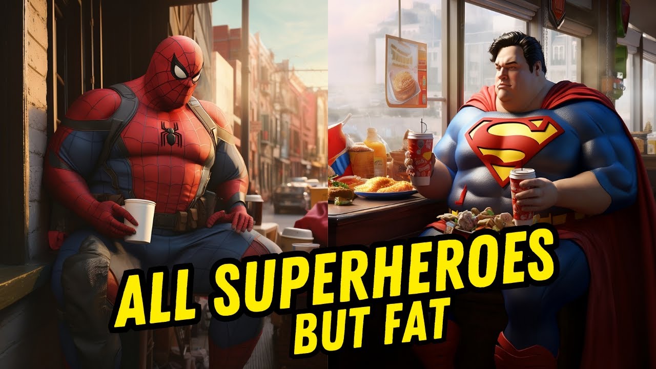 All Superheroes but Fat High Quality 4K - YouTube