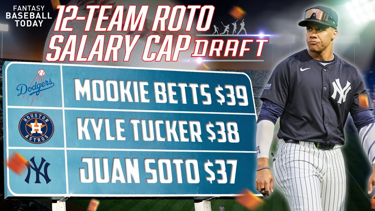 LIVE 12-Team Roto Salary Cap (Auction) Draft! Nominations, Strategy ...