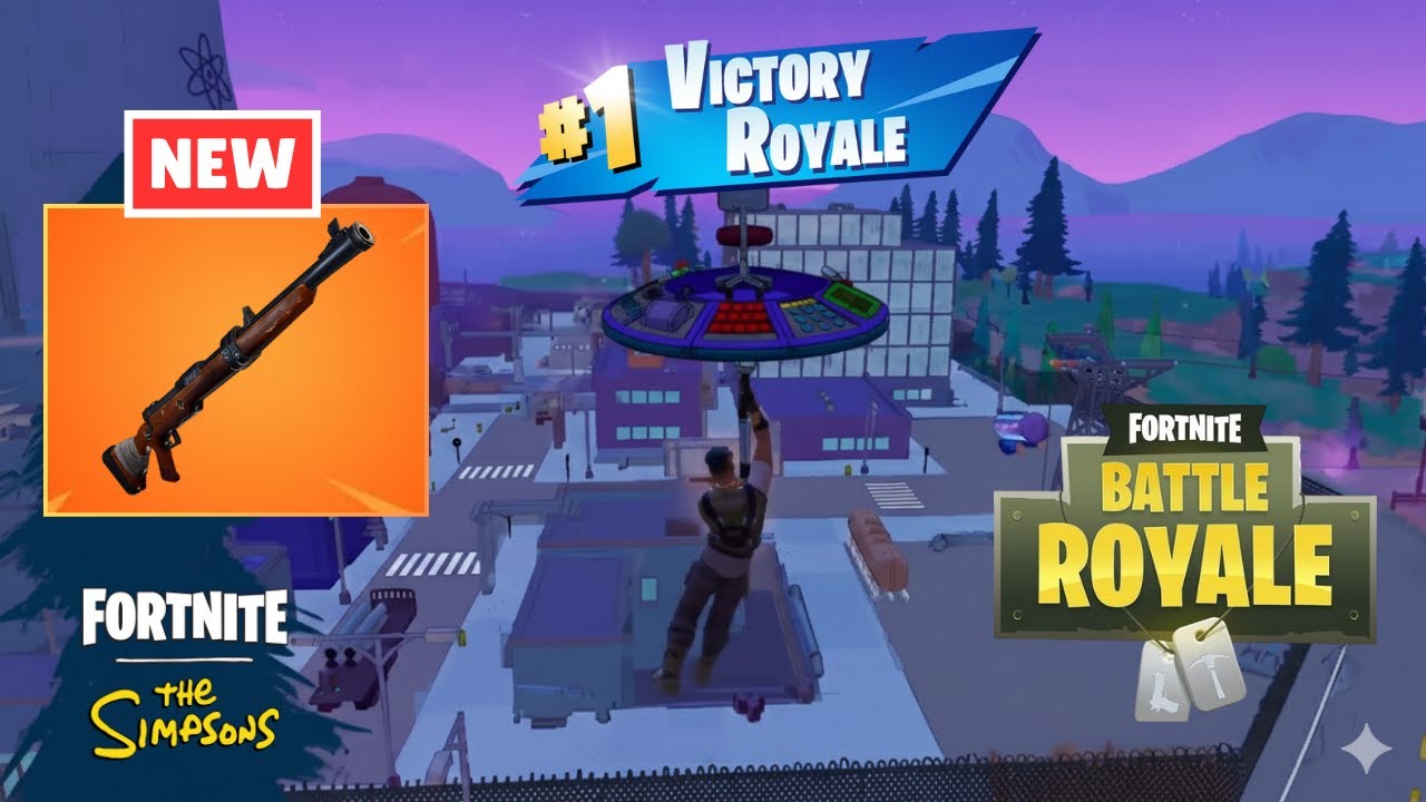Fortnite Simpsons Season I Solo Battle Royale WINS Gameplay - YouTube