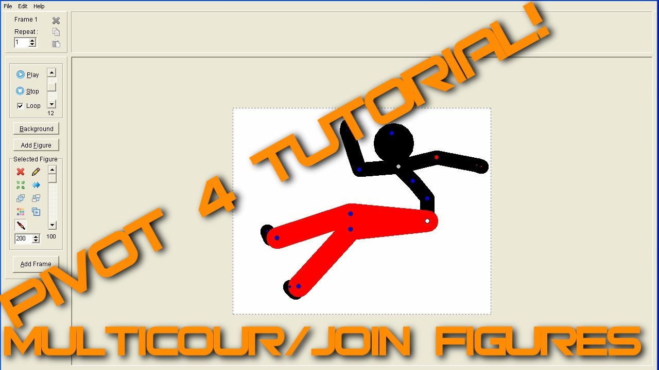 Pivot 4 Tutorial - Multicoloured Stick Figures/Joining figures [HD ...