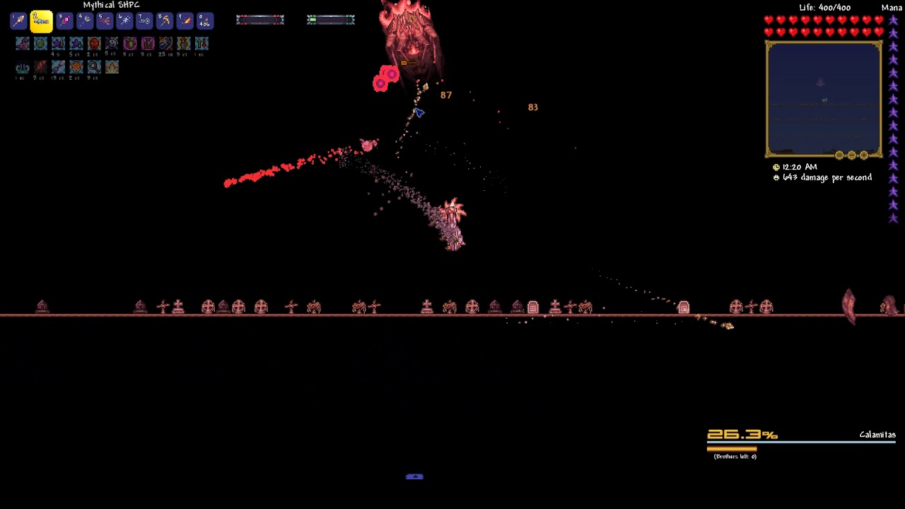 Terraria Calamity Mod: Rev Defiled Calamitas Clone Nohit - YouTube