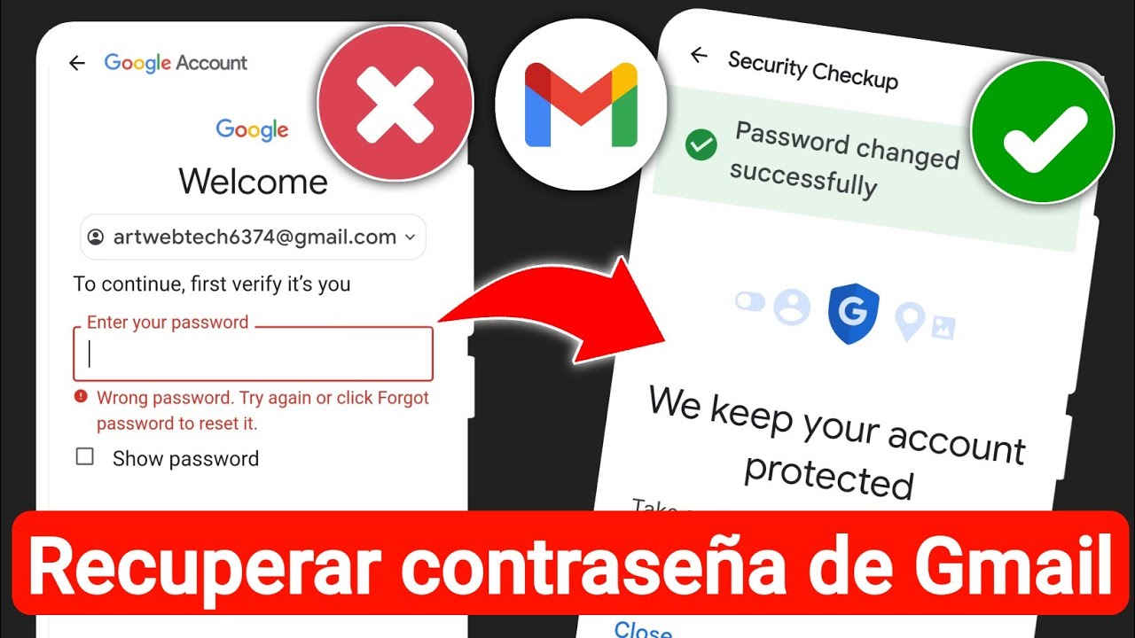 ¿Cómo Recuperar mi Cuenta de Gmail si Olvidé mi Contraseña? | Cómo recuperar la contraseña del ...