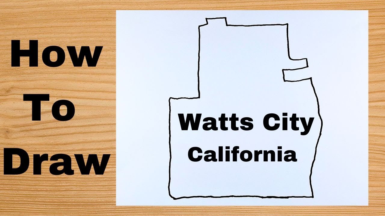 Drawing Watts City Map - United States - YouTube