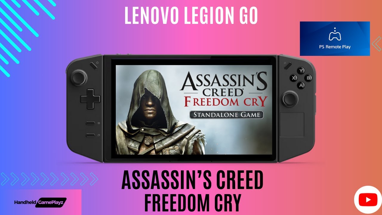 Legion Go PS5 Remote Play via Chiaki4Deck Assassin's Creed IV Freedom ...