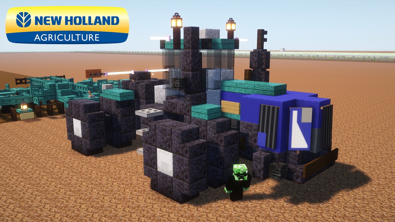 Minecraft New Holland T9 Tractor Tutorial - YouTube