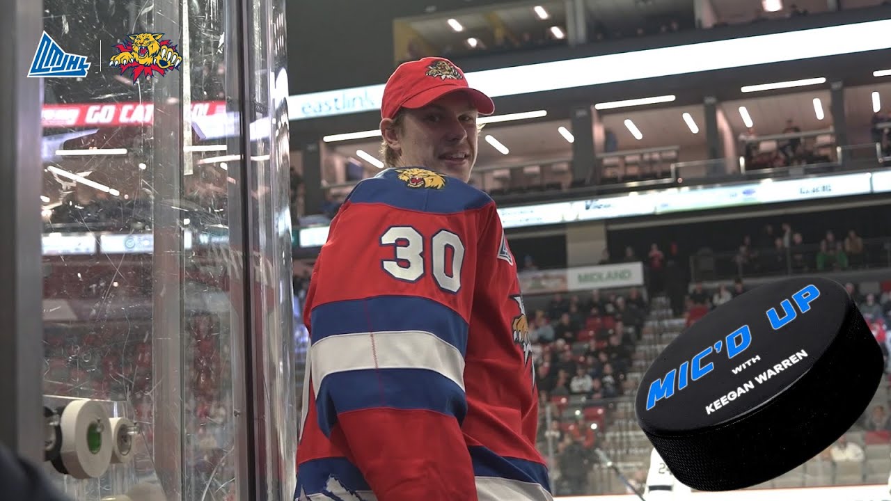 Mic'd Up | Moncton Wildcats goaltender, Keegan Warren - YouTube