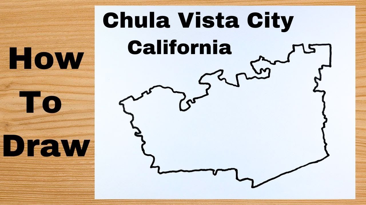 Drawing Chula Vista City Map - United States - YouTube