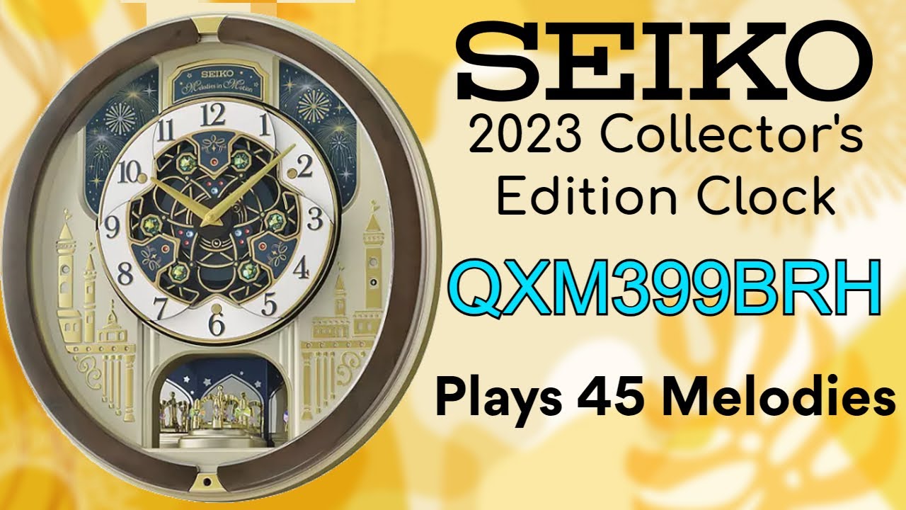 Seiko 2023 Melodies in Motion Collector's Edition Clock [QXM399BRH ...