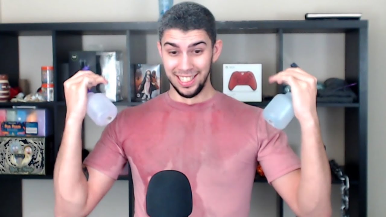 ASMR Spraying MYSELF Until The Bottles Empty - YouTube