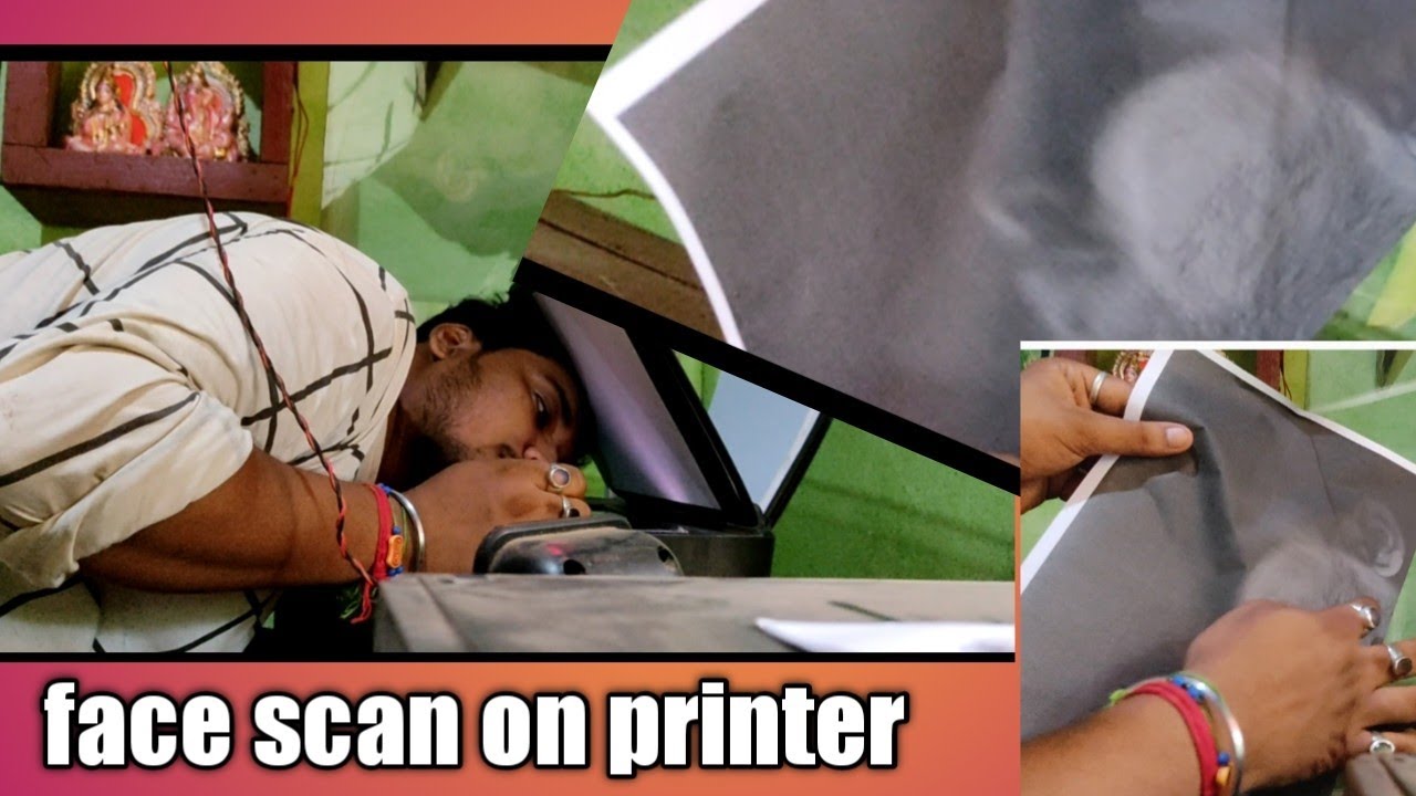 |How To Print Face On Printer |Printing My face on printer hp 310|scan ...