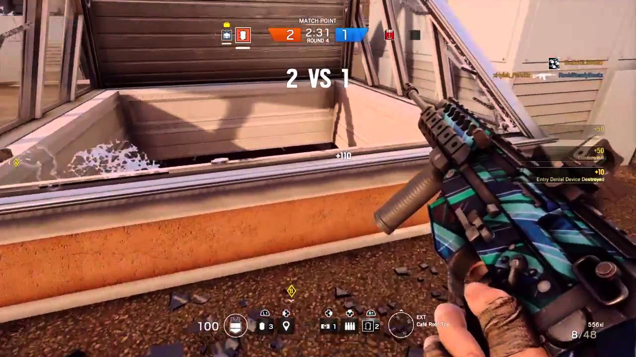 Rainbow Six Siege whole team kill in one round - YouTube