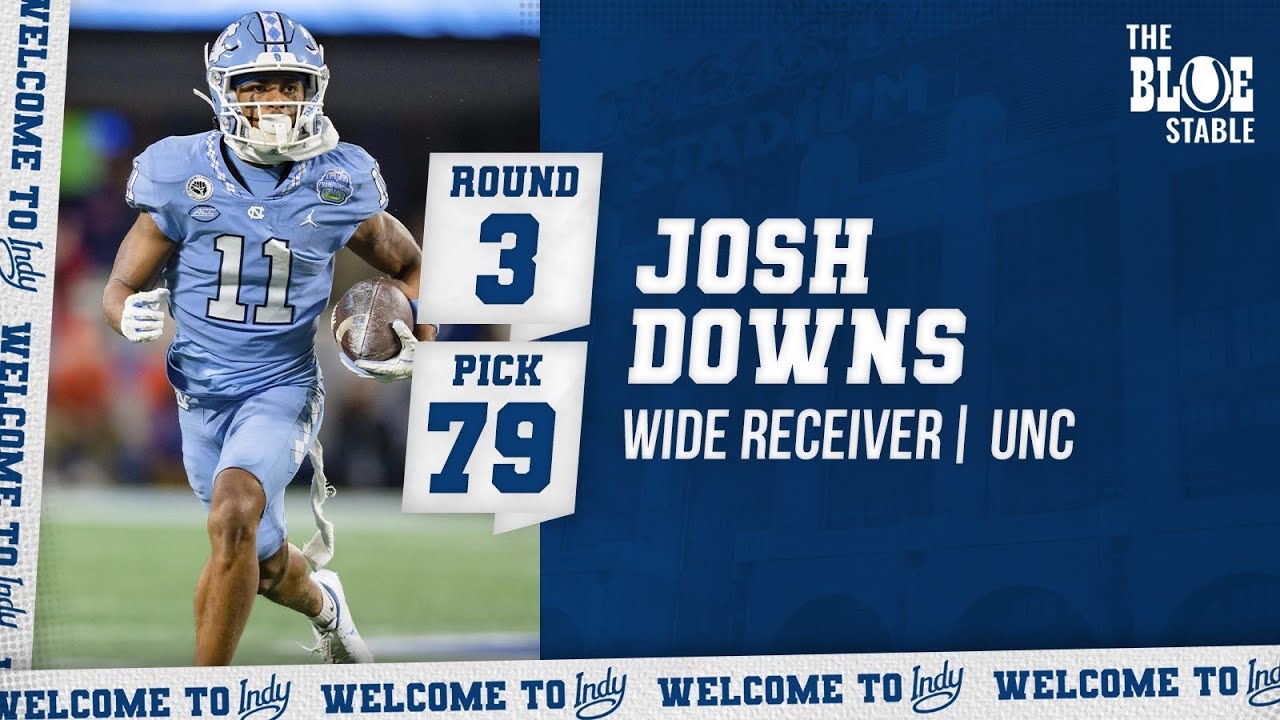 COLTS DRAFT JOSH DOWNS AT 79 - YouTube