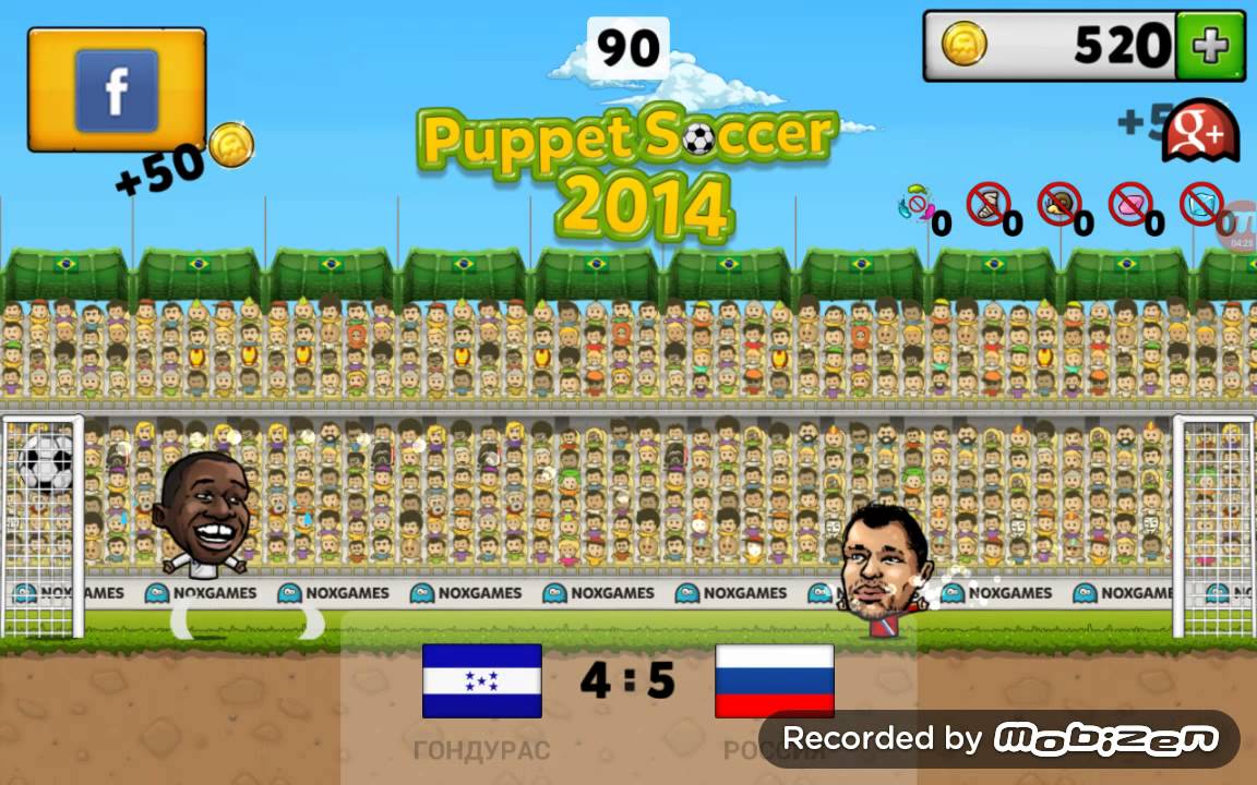 Играем в Puppet Soccer 2014 - YouTube