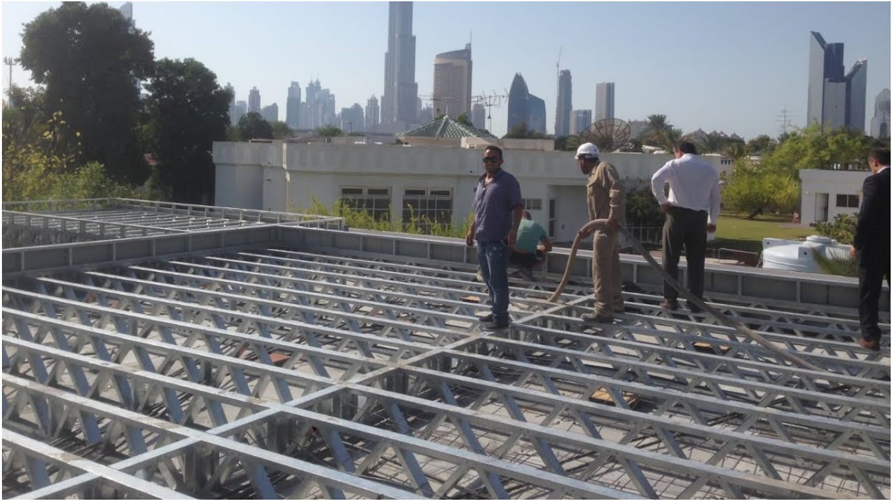 Lightweight concrete floor screed ECOLIT - YouTube