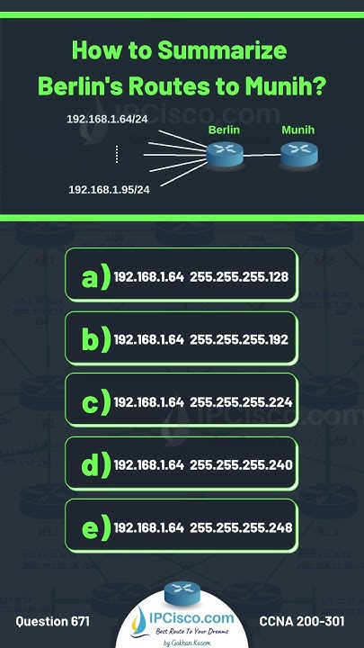 CCNA 200-301 Quiz | 3 Network Questions | Challenge 8 | IPCisco.com - YouTube