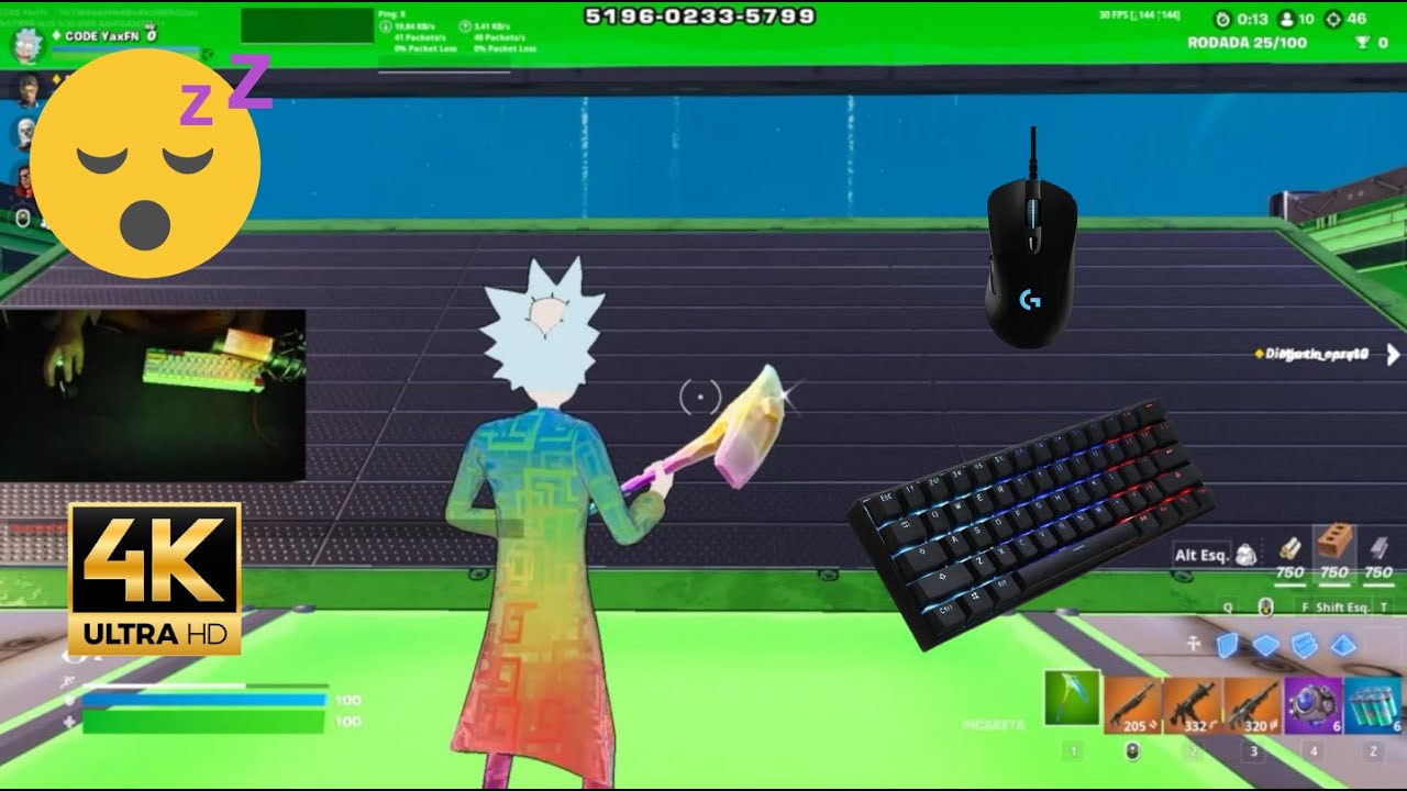 ASMR Chill 🤩 Map: ROCKET WARS 2 🚀 Satisfying Keyboard Anne Pro 2 ...
