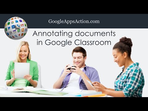 Using document annotation feature in Google Classroom - YouTube