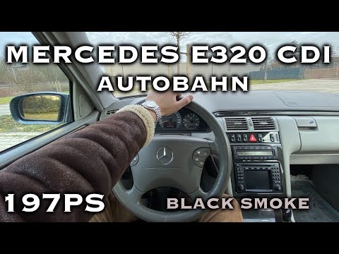 197HP - W210 E320 CDI (POV) GERMAN AUTOBAHN [4K]