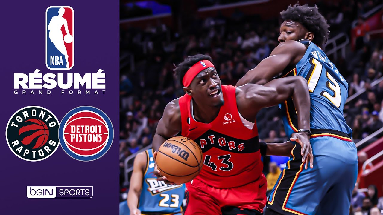 Résumé NBA VF : Toronto Raptors @ Detroit Pistons - YouTube