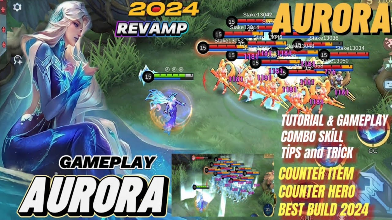 Best Hero Tips Series!! Aurora Combo Skill Tutorial, Counters, List and Gameplay MLBB - YouTube