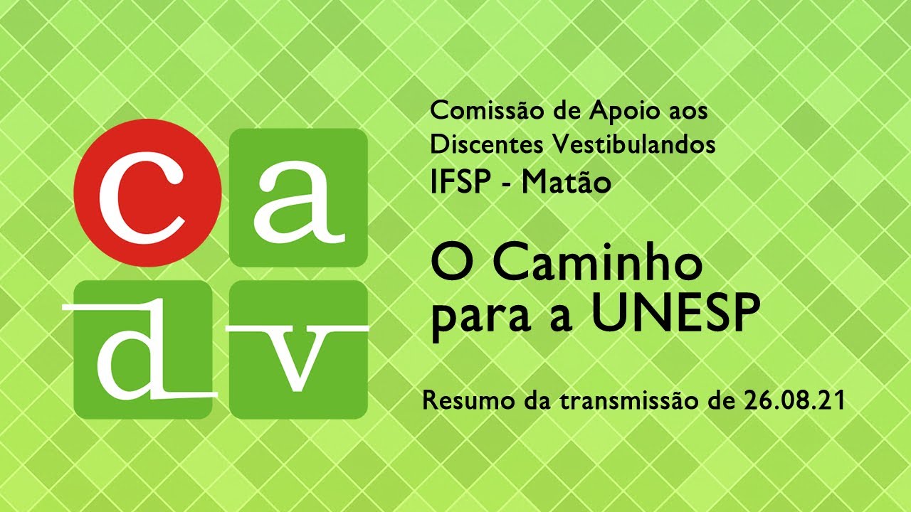 CADV - O caminho para a UNESP - YouTube