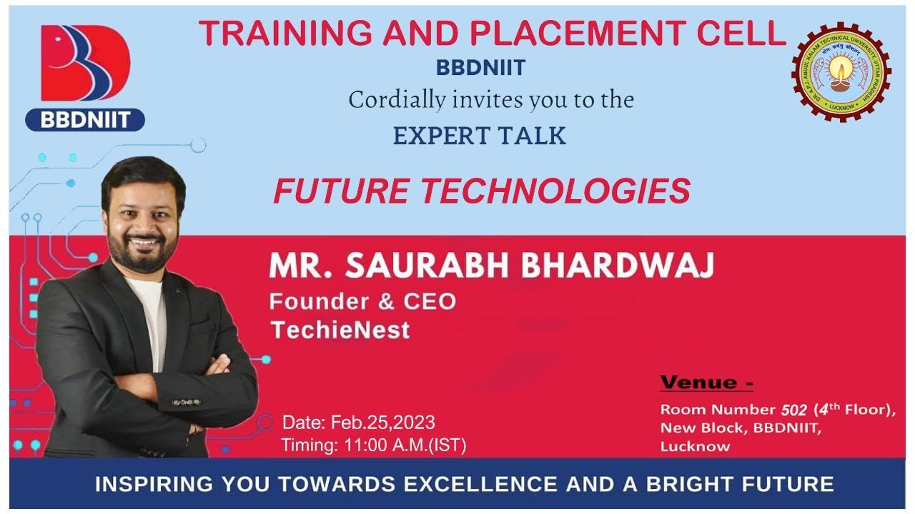 Webinar on Future Technologies BBDNIIT with Learn and Build - YouTube